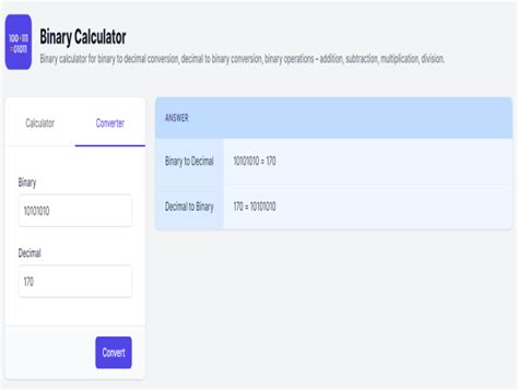Binary Calculator Unveiled By For Simplified Binary Computations