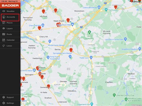 How To Use The Search Accounts Function Ipad Badger Maps