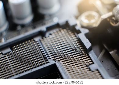 Closeup 1155 Computer Motherboard Lga 1155 Stock Photo 2257046651 Shutterstock