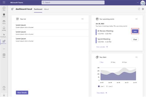 Build A Dashboard In Teams Teams Microsoft Learn
