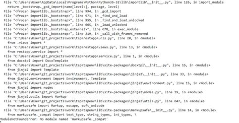 Django Modulenotfounderror No Module Named Markupsafecomp Stack