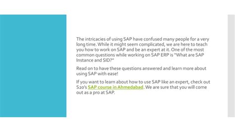 Everything You Need To Know About Sap Instance And Sap Sid Ppt
