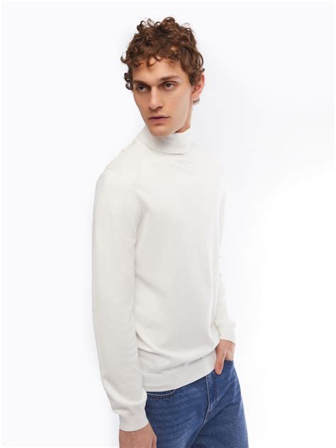 Тонкая трикотажная водолазка с воротником гольф 014116101012, цвет ...