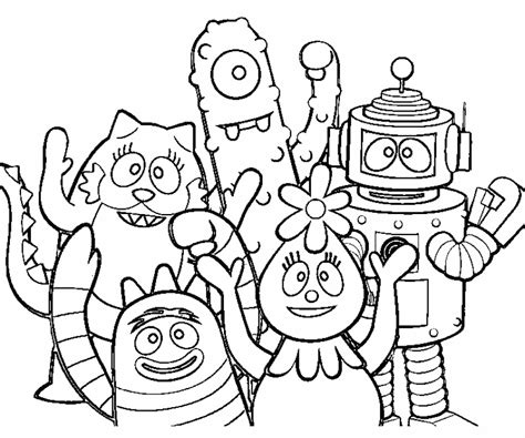 Yo Gabba Gabba Coloring Pages Ift Tt D0eorcp