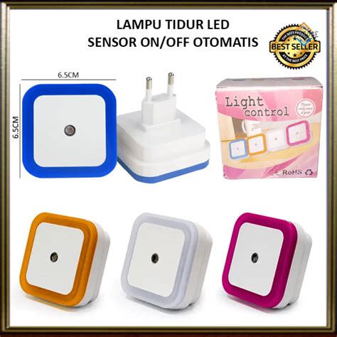 Lampu Tidur Led Sensor Cahaya Otomatis On Off Lampu Led Colok Listrik