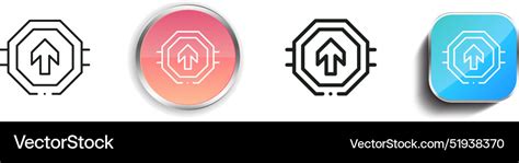 Border Icon Thin Linear Regular And Button Style Vector Image