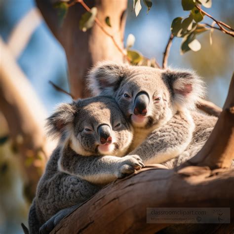 Cute Koalas Hugging