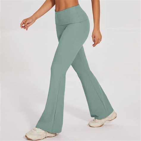 Womens Wide Leg Yoga Pants Bootcut Workout Flare Leggings Trendy High