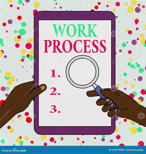 Writing Note Showing Work Process Business Photo Showcasing Standard