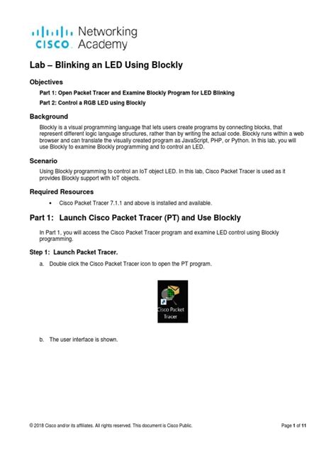 2 1 2 3 packet tracer blinking an led using blockly pdf rgb color model double click