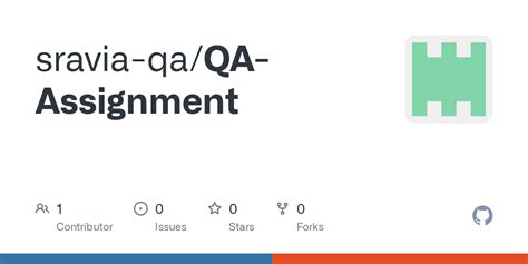 Github Sravia Qaqa Assignment