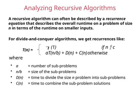 Recurrence Relation Is Explained In This Ppt