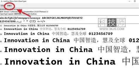 微软开源等宽字体 Intel One Mono 下载及安装教程 科技师