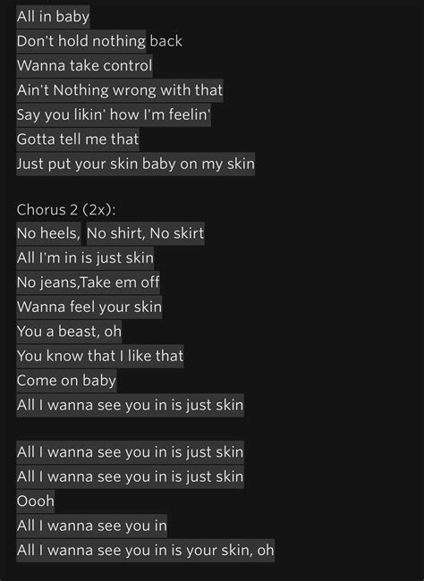 Rihanna Skin Lyrics Lyrics Songs Words