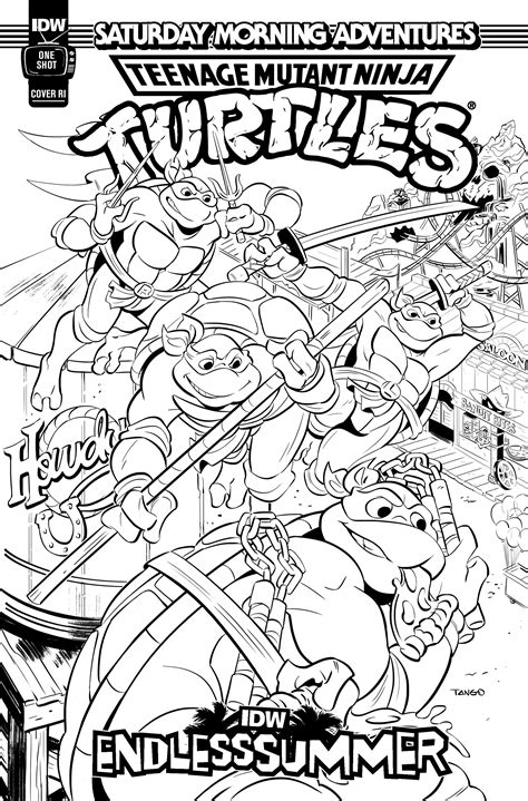 Ninja Turtle Michelangelo Coloring Pages