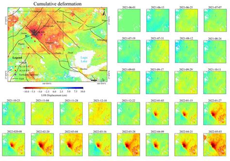 The Displacement Time Series Before And After The Earthquake Of The Download Scientific Diagram