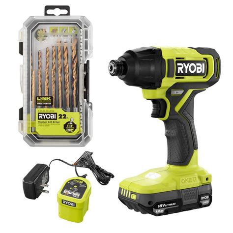 Ryobi One 18v Cordless 14 In Impact Driver Kit With 15 Ah Battery