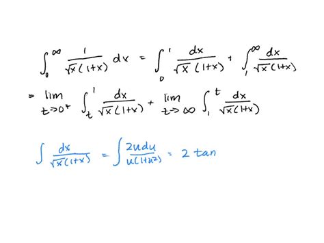Improper Integrals That Are Both Type 1 And Type 2 The Integral ∫ax F