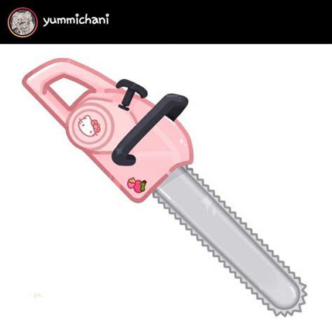 Pink Electric Saw With Hello Kitty Design