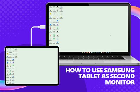 How To Use Samsung Tablet As Second Monitor Wireless Wired