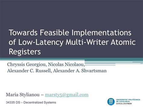 Pdf Low Latency Multi Writer Atomic Registers Dokumentips