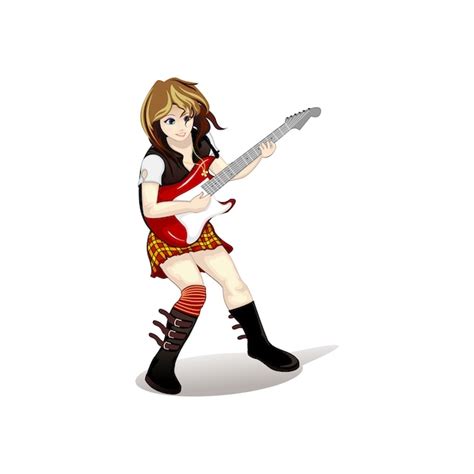 Premium Vector Rocker Chick