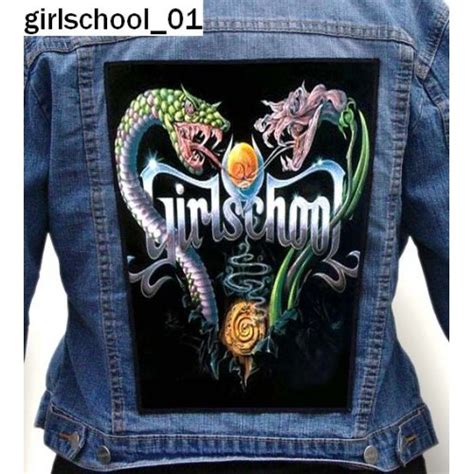 Girlschool 01 Photo Quality Printed Back Patch King Of Patches
