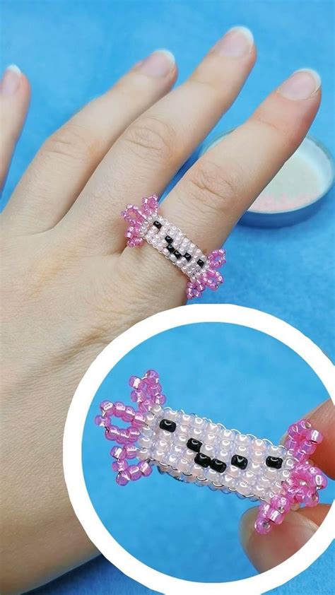 Колечко из бисера Бисерные украшения Бусы Бисер