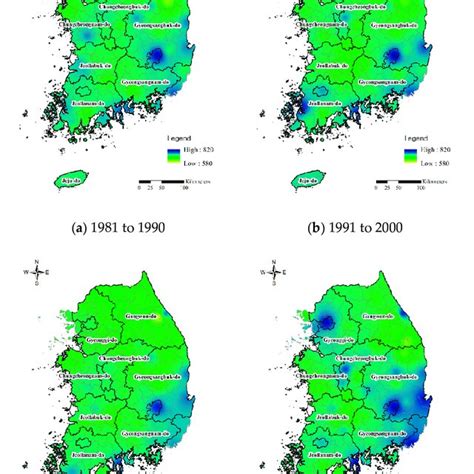 Spatiotemporal Distribution Of Annual Eto Spatiotemporal Distribution
