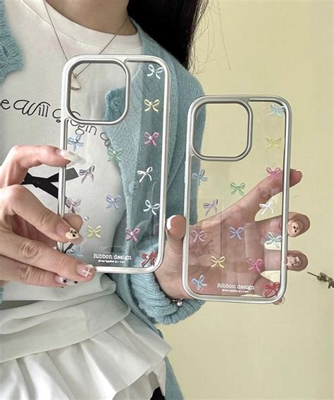 애플데이즈 직진배송 🍎컬러리본 실버프레임 아이폰케이스 1213141516 Promax프로맥스