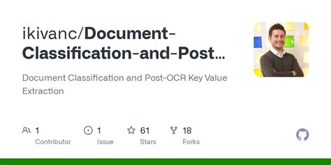 Github Ikivancdocument Classification And Post Ocr Key Value Extraction Document