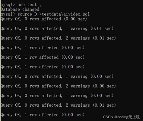 mysql数据库通过cmd窗口导入sql文件 cmd导入sql文件 csdn博客