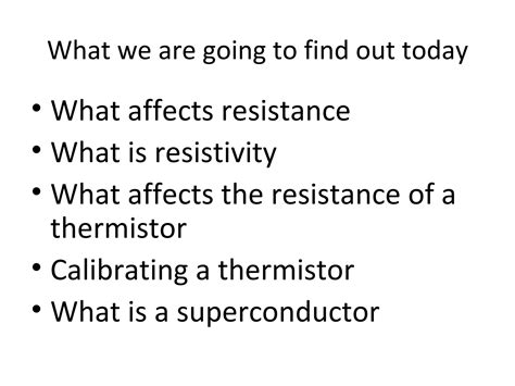 Resistivity And Resistanceppt