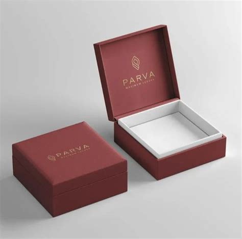 Rigid Pape Maroon Ring Box At ₹ 65 Piece Hardboard Boxes In Dombivli