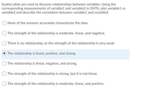 Solved Variable1 Variable2 021582 089369 056997 072620