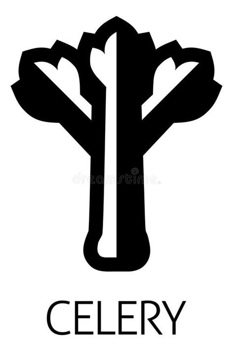 Celery Vegetable Food Allergen Icon Concept Stock Vector Illustration