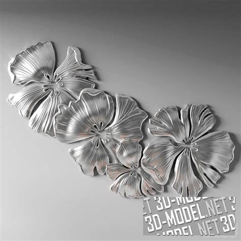 3D модель – Настенная композиция Fluids