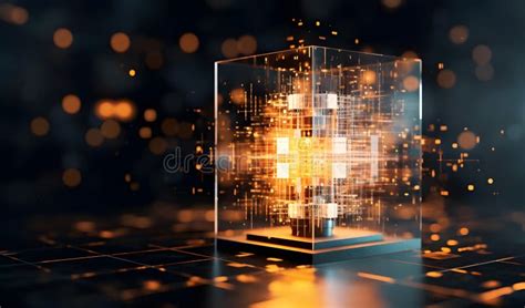 data storage center quantum computing database cloud computing concept stock illustration