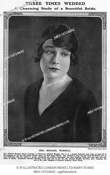 Mrs Michael Wardell Whose Marriage To Lieutenant Michael Wardell Took
