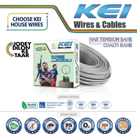 Kei Telephone Cable Cat 6 Cables At ₹ 1822roll Kei Communication