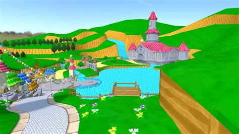 Super Mario Galaxy Mushroom Kingdom Download Free 3d Model By