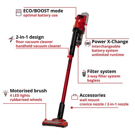 Einhell Pxc 18v Cordless Stick Vacuum Cleaner Body Only Toolstation