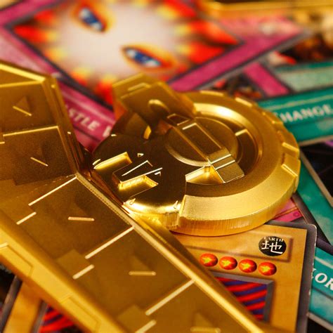 Yu Gi Oh 24k Gold Plated Duel Disk Mini Replica Fanattik