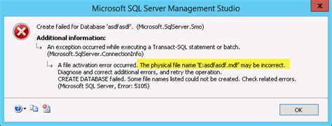 Create Database Failed 中道学友 博客园