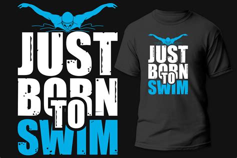 Born To Swim Swimming T Shirt Designs Graphic By Rahnumaat690