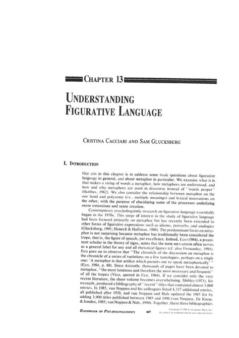 Pdf Understanding Figurative Language