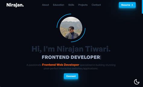 Nirajan Tiwari On Linkedin React Tailwindcss Frontenddeveloper Webdevelopment Portfoliolaunch