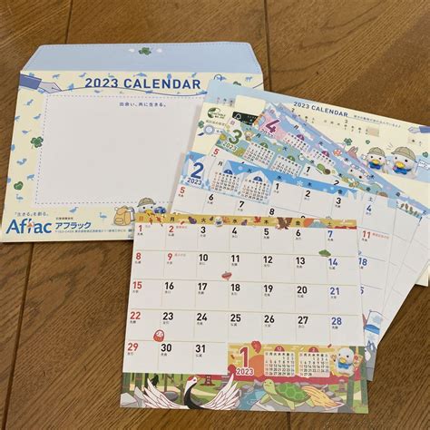 アフラック 卓上カレンダー 2023 メルカリ