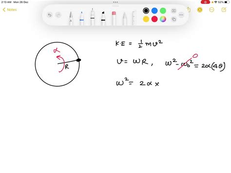 Solved A Particle Of Mass M Starts From Rest And Moves In A Circular